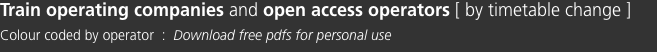 Train operating companies & open access operators