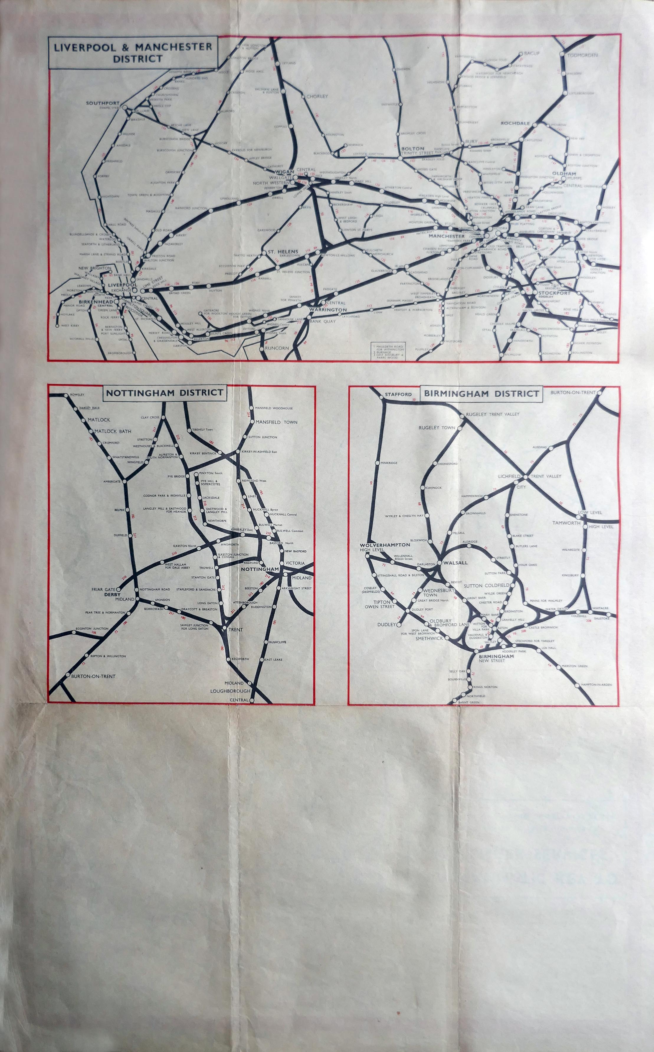 National Rail timetable maps