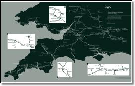Great Western train / rail maps