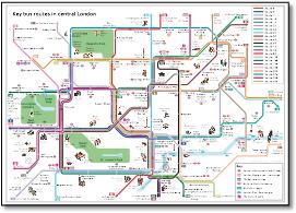 Bus, boat and road maps