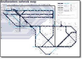 South Eastern train / rail maps