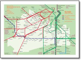 County Council train / rail maps