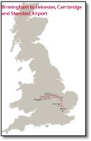 Cross Country train / rail maps